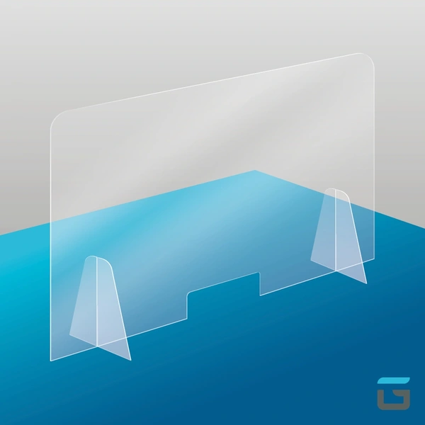 Acrylic Counter Top Protection Screen | Grafx UK