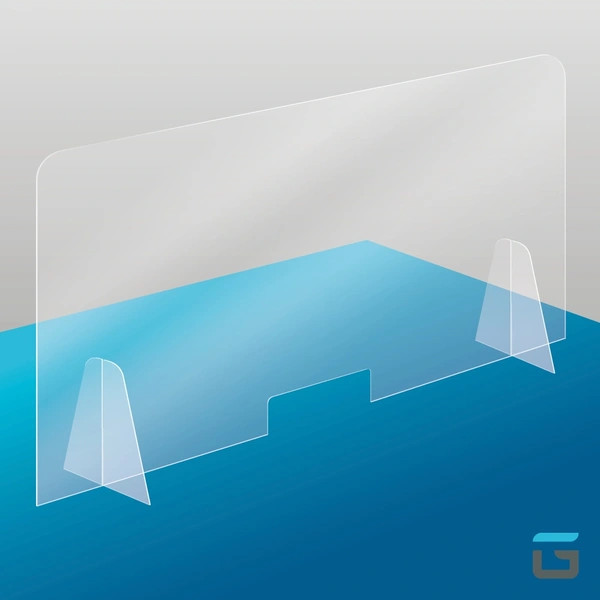 Acrylic Counter Top Protection Screen | Grafx UK